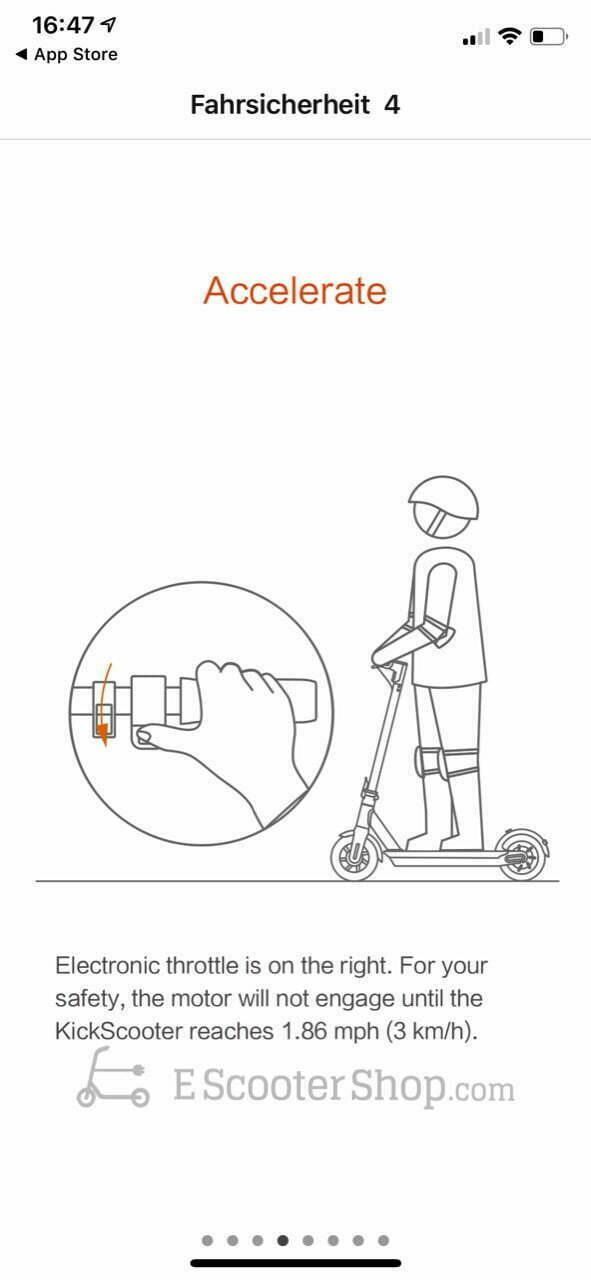 Die Ninebot Segway Max G30D App im Detail