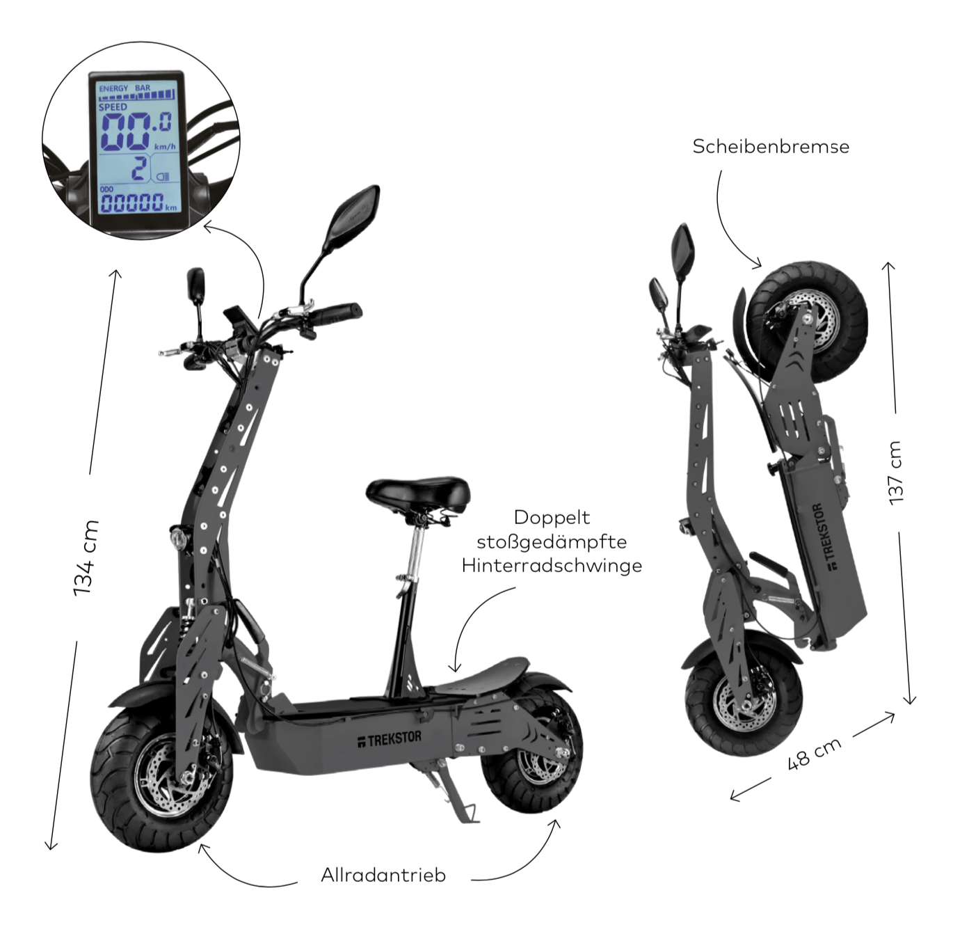Neue Trekstor E Scooter mit Straßenzulassung im Überblick